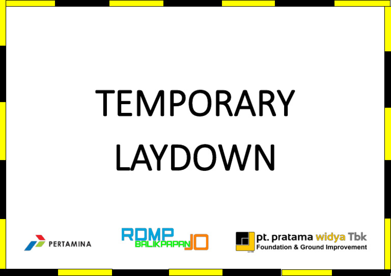 Temporary Laydown 3 | PDF