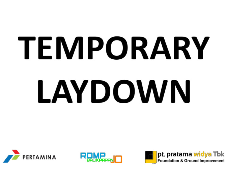 Temporary Laydown 1 | PDF