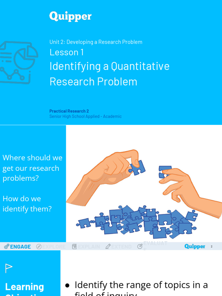 FINAL PPT - PR2 11 - 12 Q1 0201 - UNIT 2 - LESSON 1 - Identifying Quantitative Research | PDF