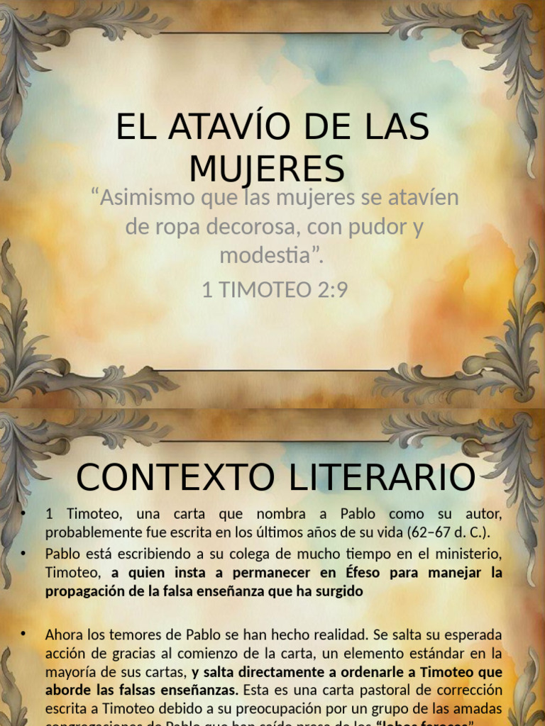 El Atavío De Las Mujeres Pdf Pablo El Apóstol Desnudez