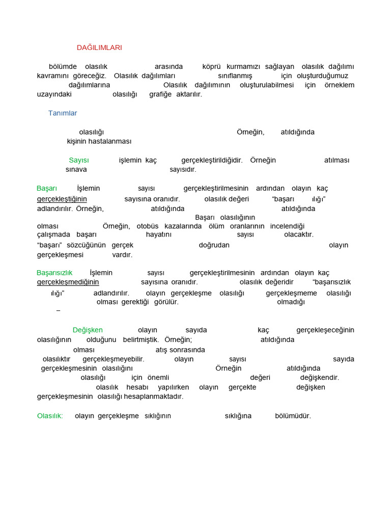 2.Olasilik_Dagilimlari | PDF