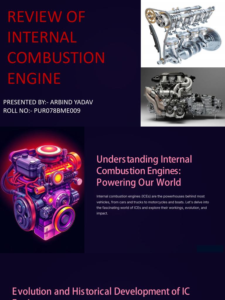 Understanding Internal Combustion Engines Powering Our World | PDF ...