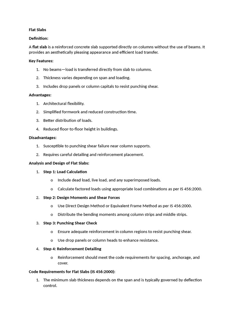 SM Notes - Flat SLabs and masonry walls | PDF | Masonry | Wall