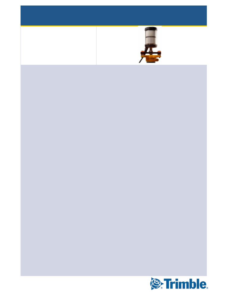 SpecSheet-Trimble MT900 Machine Target | PDF | Manufactured Goods ...
