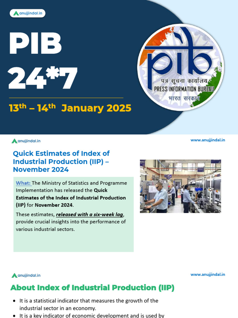 PIB 247 - 13-14 January 2025 | PDF | Energy Conservation | Economies
