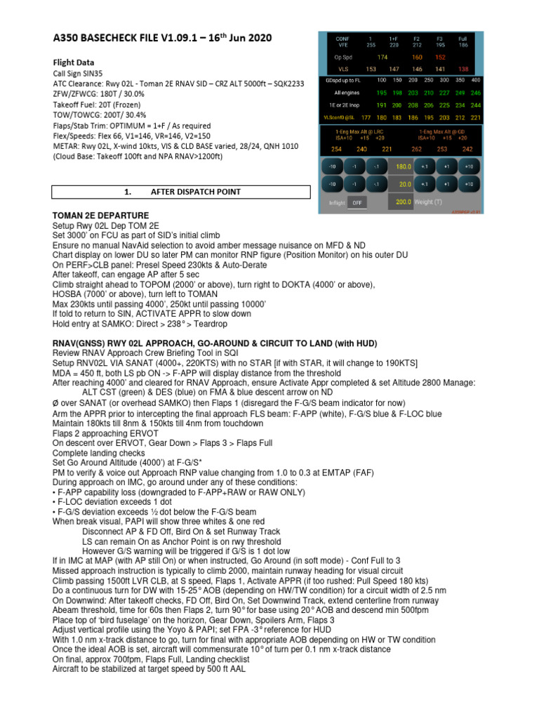 Basecheck File v1.09.1 | PDF | Flap (Aeronautics) | Runway