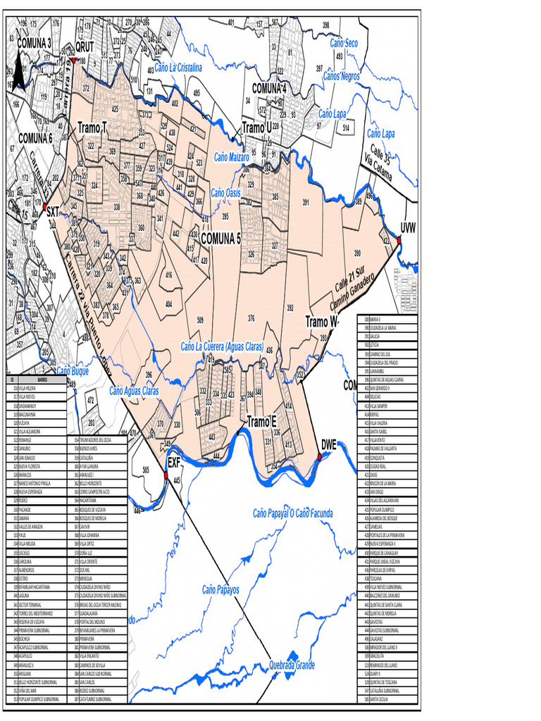 Barrios Comuna 5 | PDF