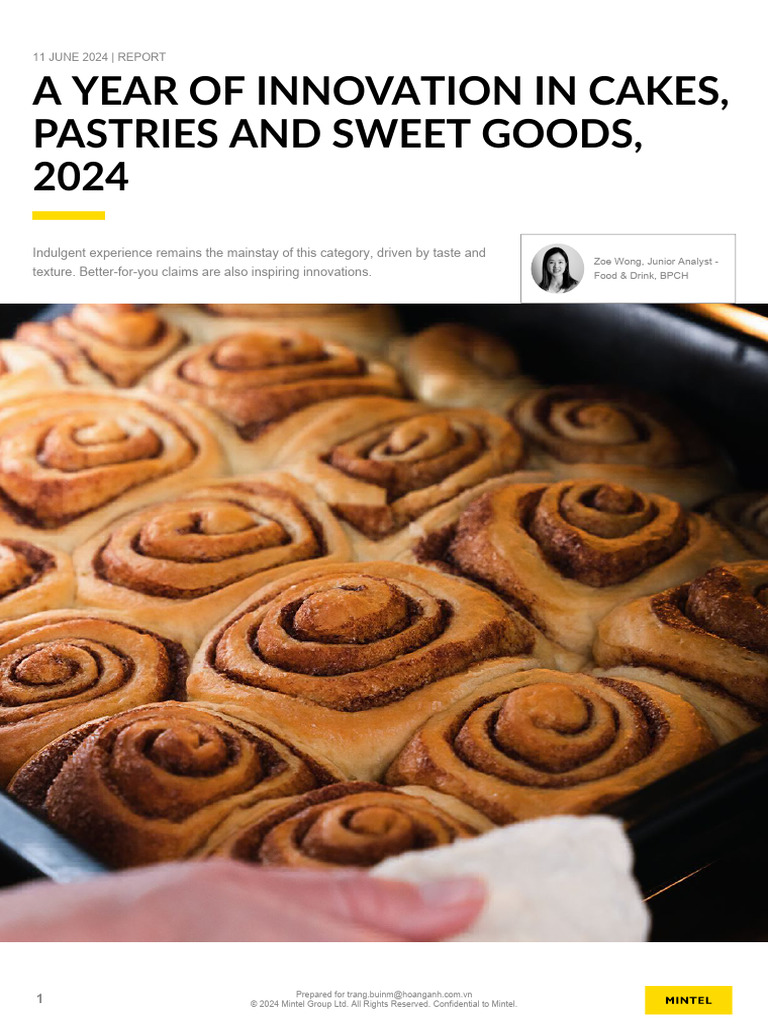 A Year of Innovation in Cakes Pastries and Sweet Goods 2024 | PDF ...