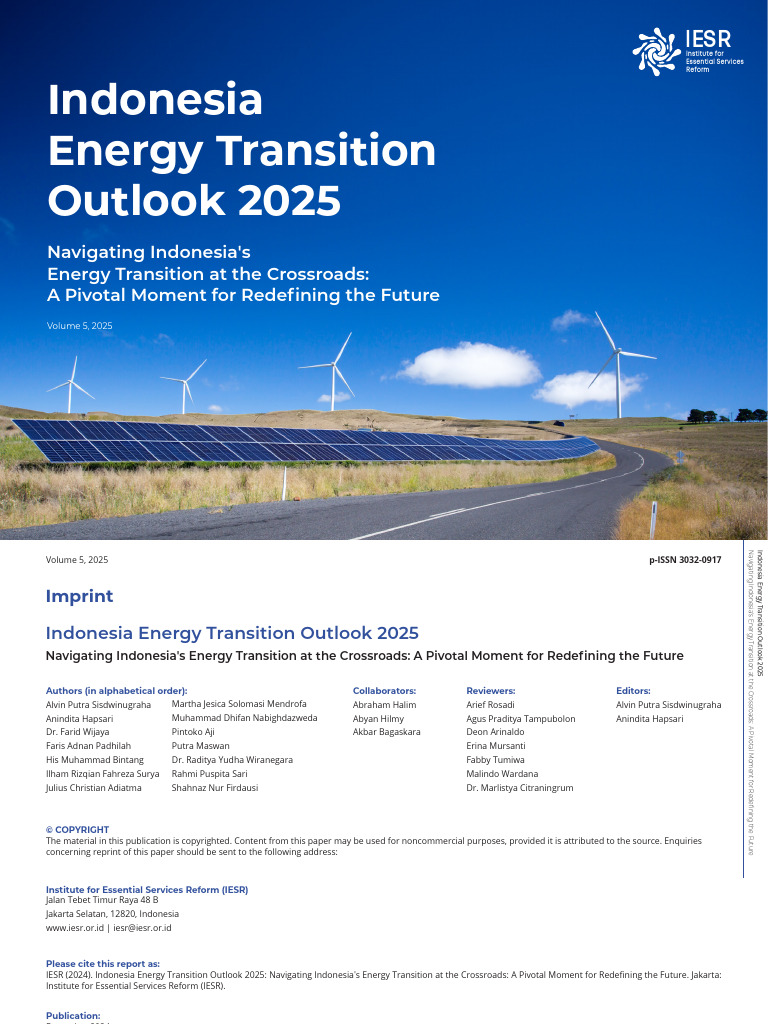 Indonesia Energy Transition Outlook 2025 Digital Version | PDF ...
