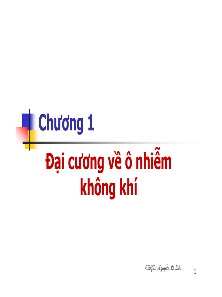 CH 1 CH ng1: Ic NGV Ô Nhi M Khô Khí Không Khí | PDF