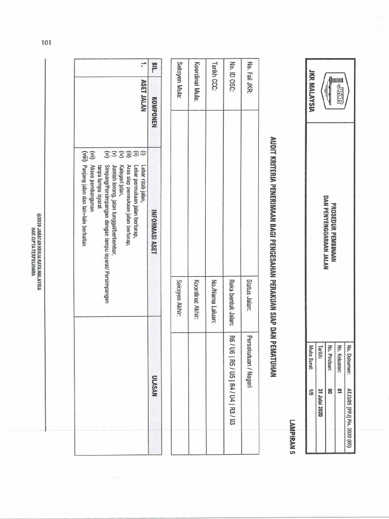 JKR Borang CCC | PDF