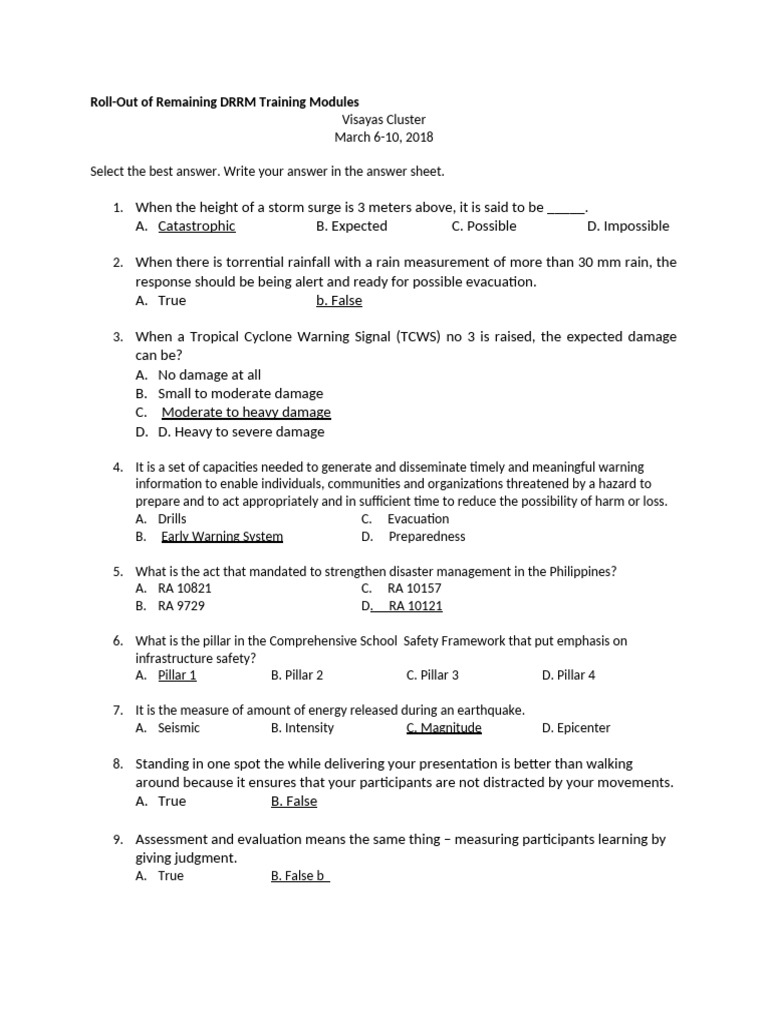 Pre-Tes_Post Test | PDF | Risk Assessment | Risk