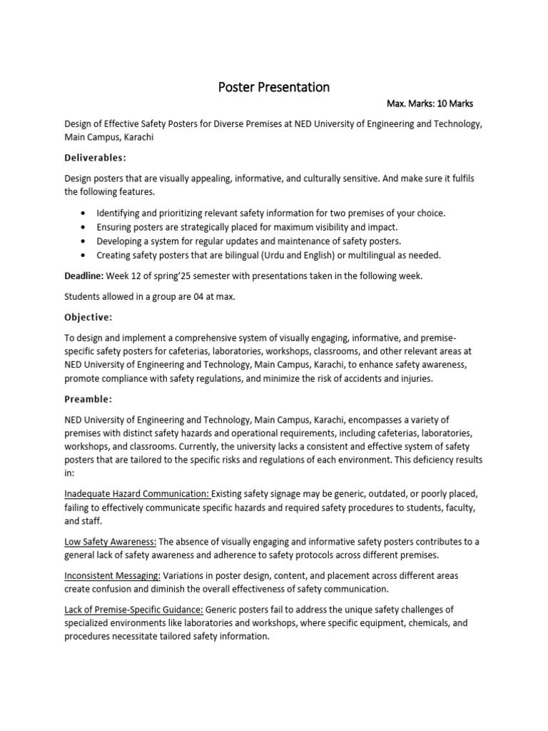 OSH Poster Presentation | PDF | Safety | Laboratories