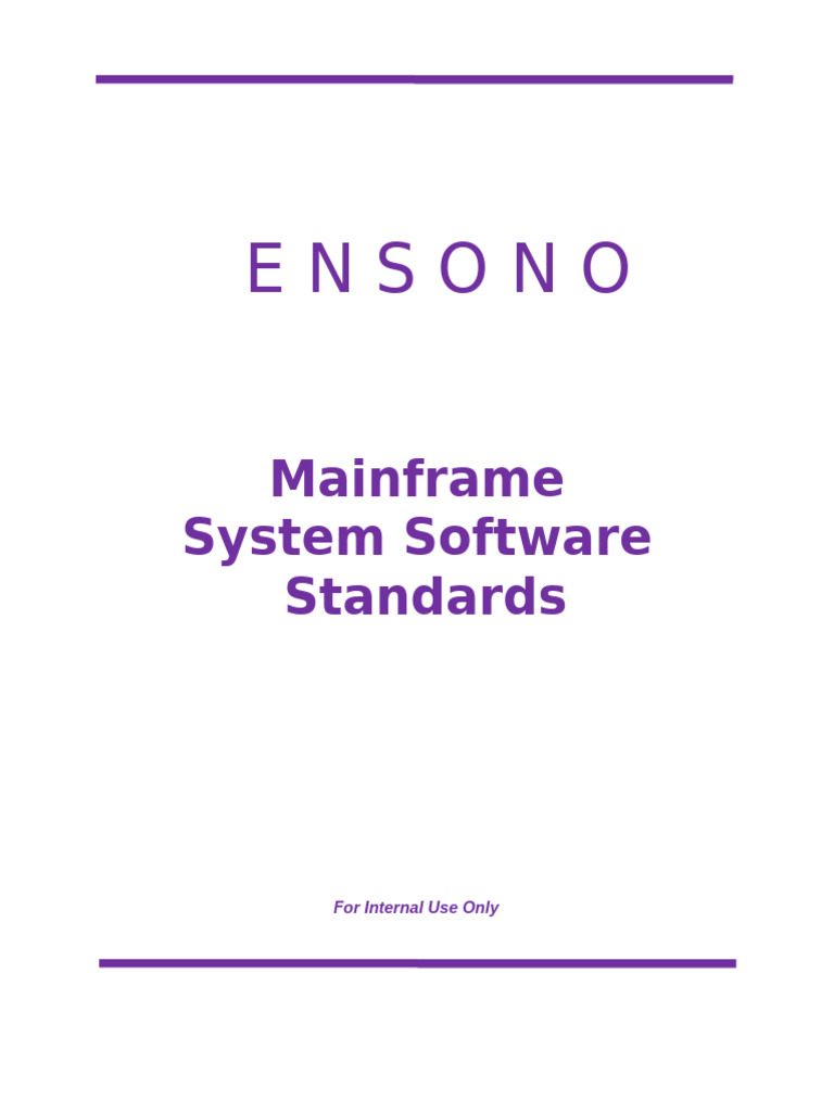 System Software Standards 2016-0913 | PDF | Computing | Software