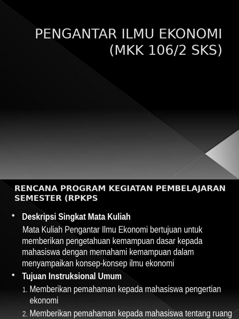 Pertemuan 1. Kontrak Kuliah Dan Pengantar | PDF