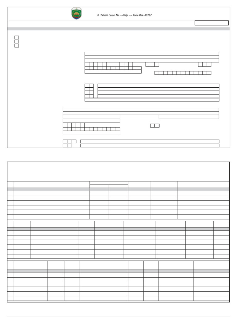 F1 01 Formulir Biodata Keluarga | PDF