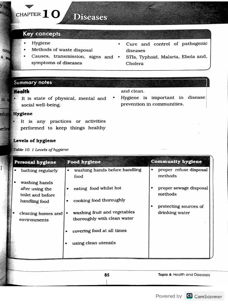 Science Notes - Diseases | PDF