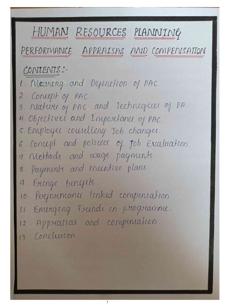 HRM 4th Chapter 5th Sem | PDF