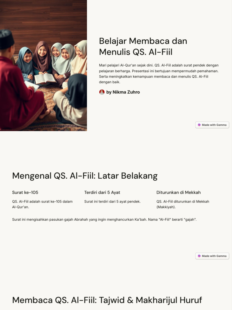BAB 6 - Belajar-Membaca-dan-Menulis-QS-Al-Fiil | PDF