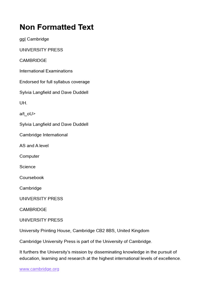 Non Formatted Text | PDF | Data Compression | Display Resolution