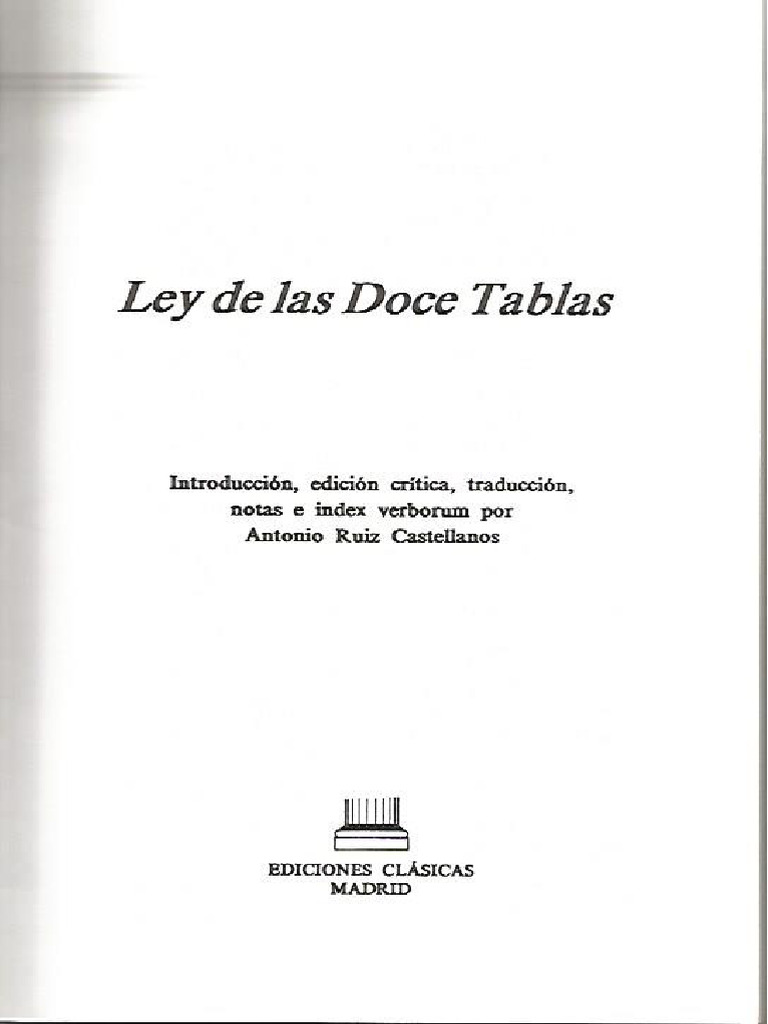 Ley de Las XII Tablas | PDF