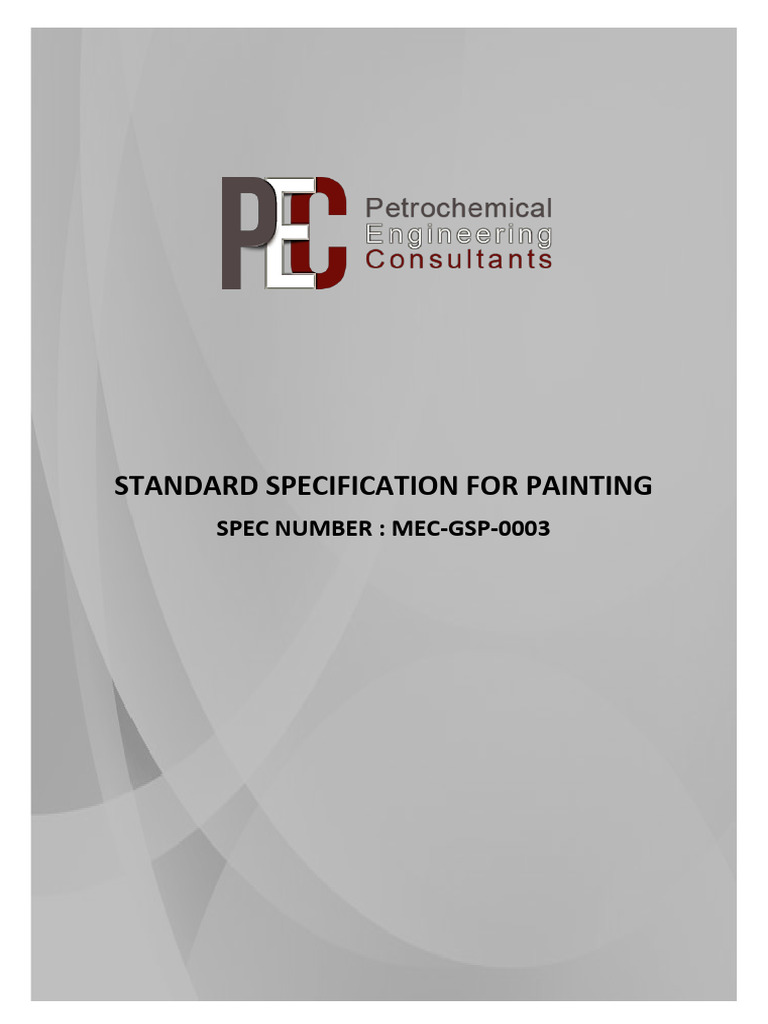 Section 9 - Standard Specification For Painting | PDF | Paint ...