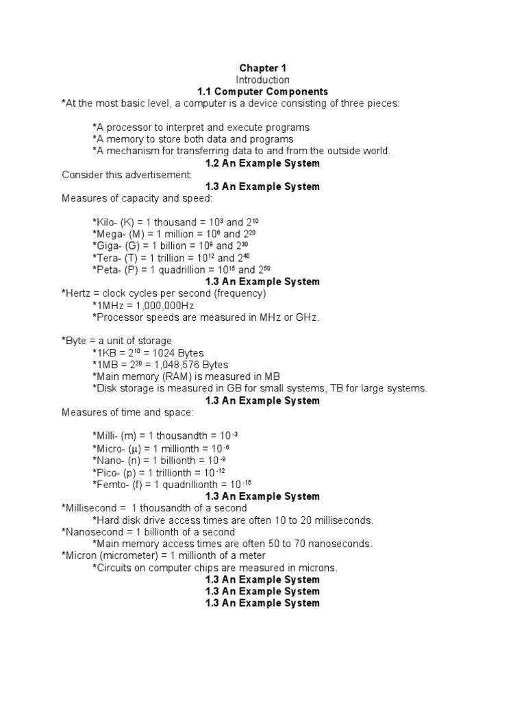 1.1 Computer Components | PDF | Instruction Set | Computer Program