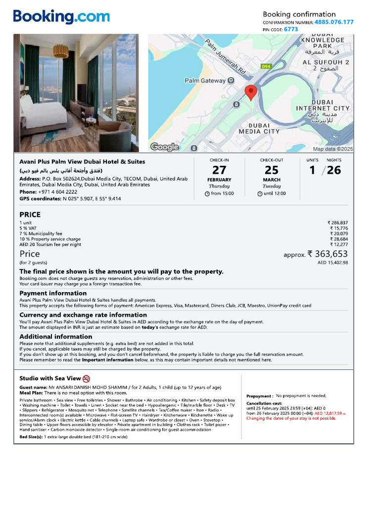Booking_Confirmation | PDF