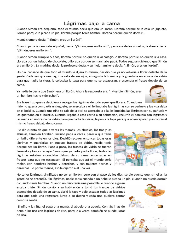 Lágrimas Bajo La Cama | PDF