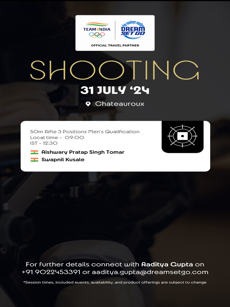 Day5 TeamIndia OlympicEvents 2024 | PDF | Summer Olympic Games