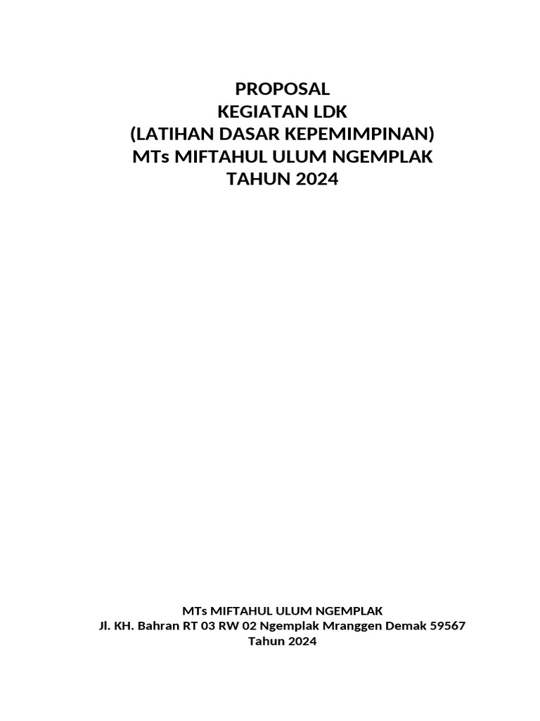 Proposal LDK 2024 | PDF
