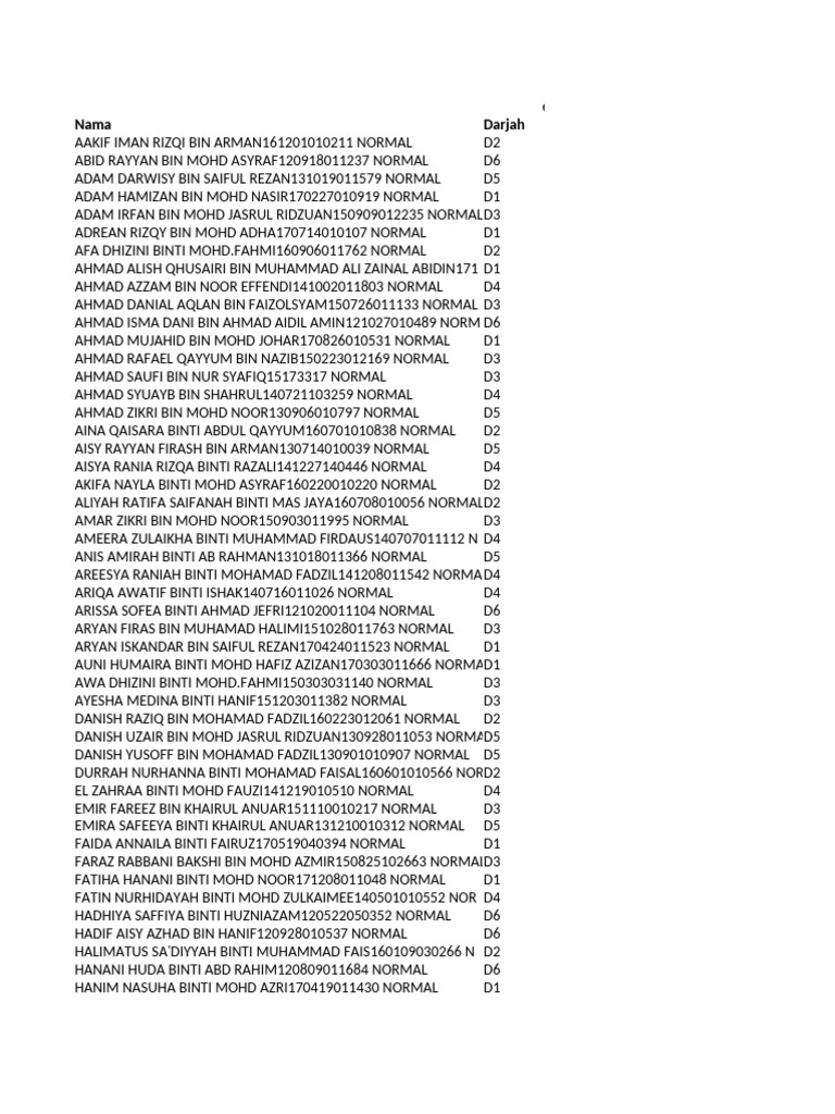 e-jQAF - Sistem Storan Data Epelaporan JQAF Data Murid | PDF