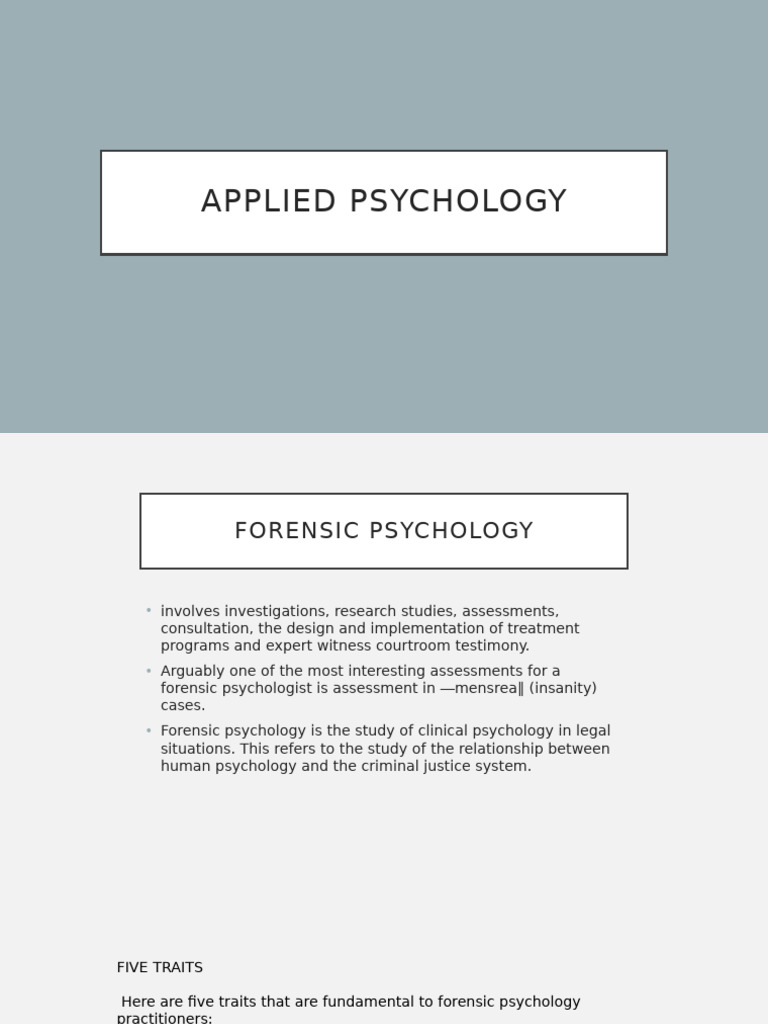 Forensic Psychology in Child Maltreatment | PDF | Child Abuse | Psychology