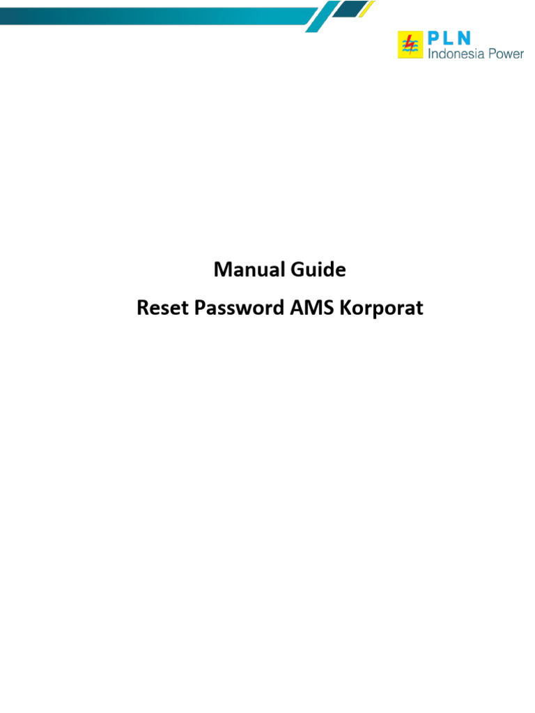 Panduan Reset Password AMS Korporat | PDF