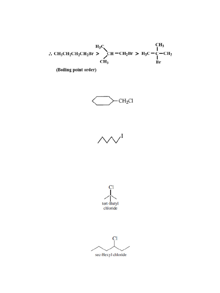 Haloalkanes and Haloarenes Key | PDF | Chemical Compounds | Chemical ...