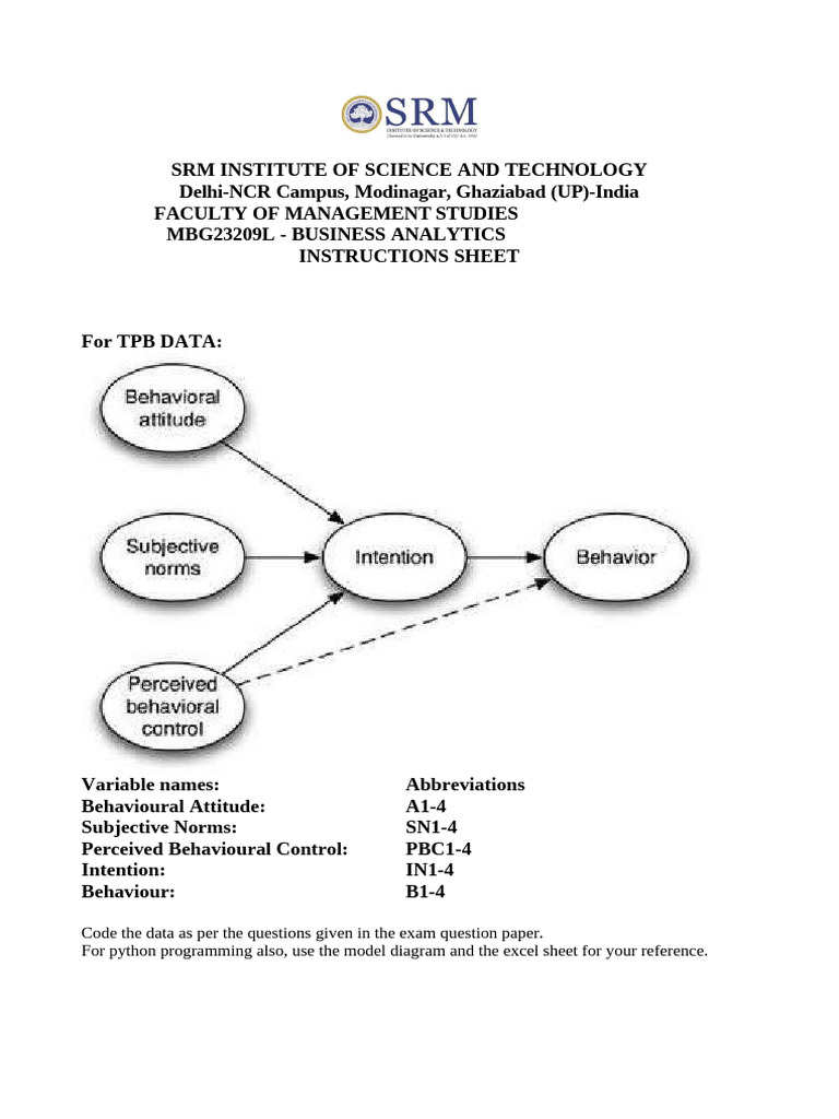 Instruction Sheet and Identifiers For Data Handling | PDF