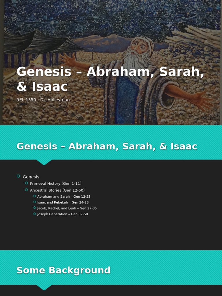 Abraham, Sarah, & Isaac | PDF