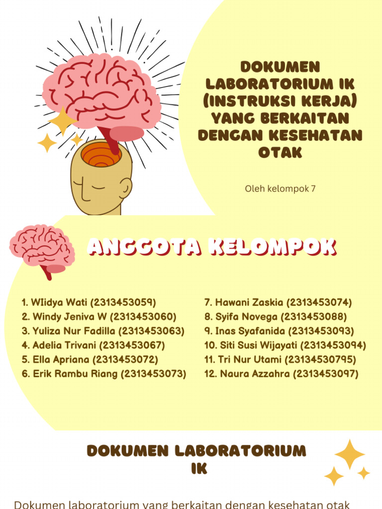 Kelompok 7 _ Dokumen Laboratorium Ik (Instruksi Kerja) Yang Berkaitan ...