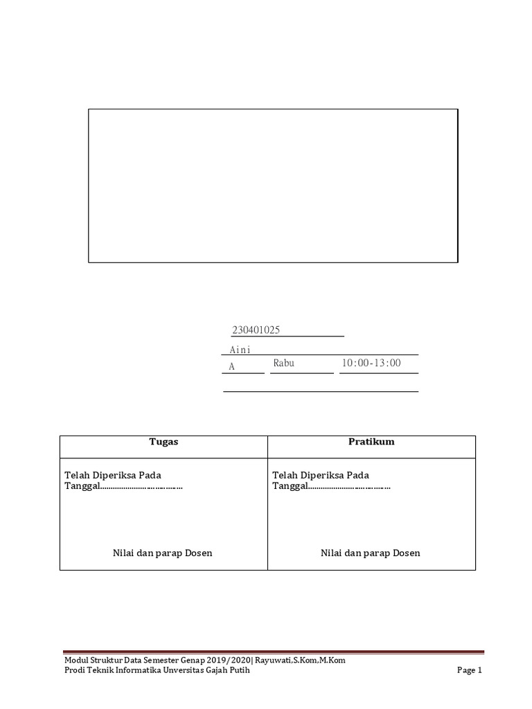 Panduan Array dalam Struktur Data 2020 | PDF