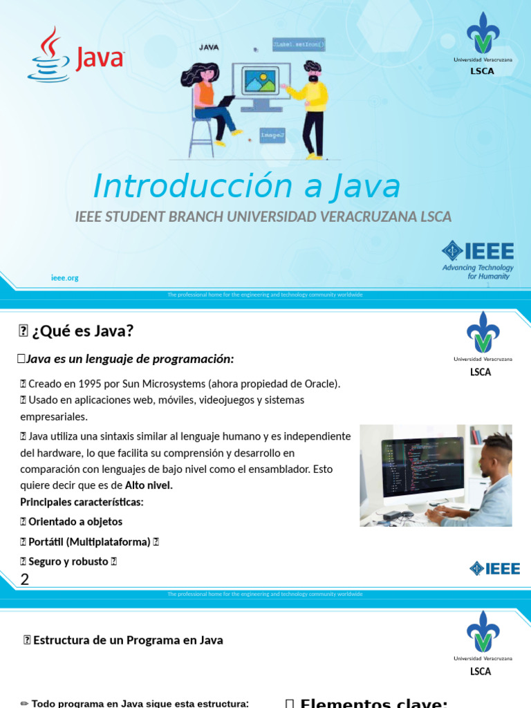 Introducción A Java 2 | PDF | Java (lenguaje de programación) | Entorno de desarrollo integrado