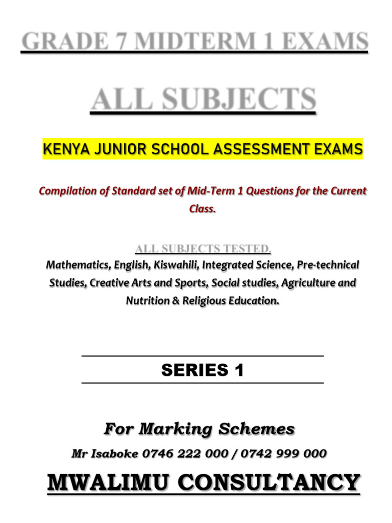 Grade 7 Midterm 1 Exams S1 | PDF | Educational Assessment | Soil