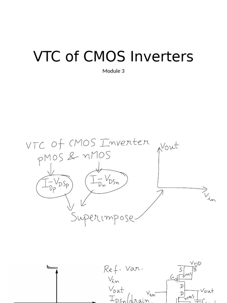 VTC of CMOS Inverters | PDF