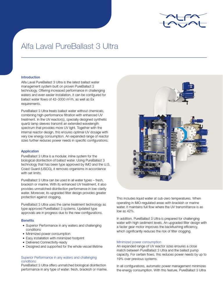 Alfa Laval Pureballast 3 Ultra Publication - Product-Leaflet En-Gb ...