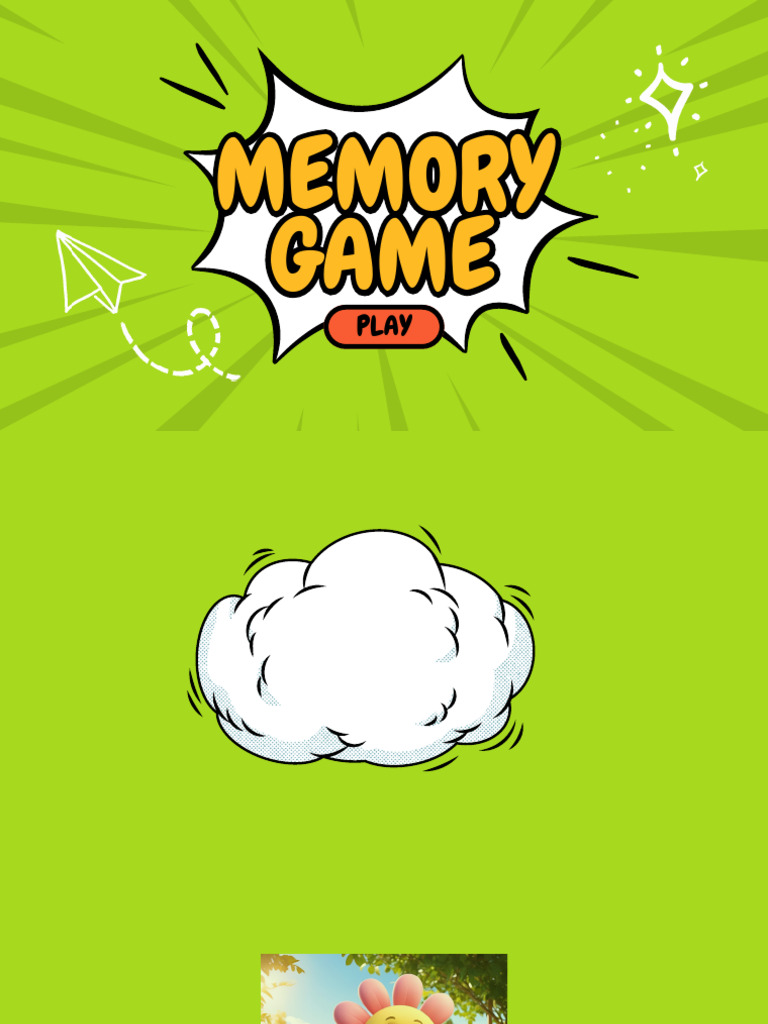 Green Cartoon Animated Memory Game Presentation | PDF