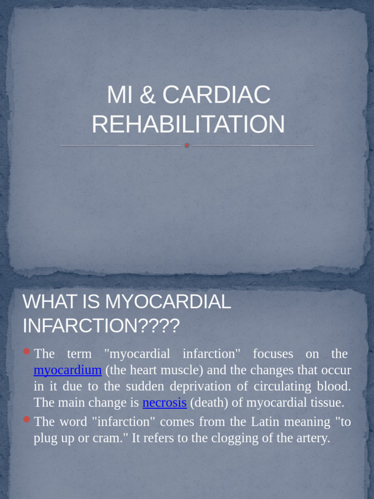 & CARDIAC REHABILITATION | PDF | Myocardial Infarction | Fat
