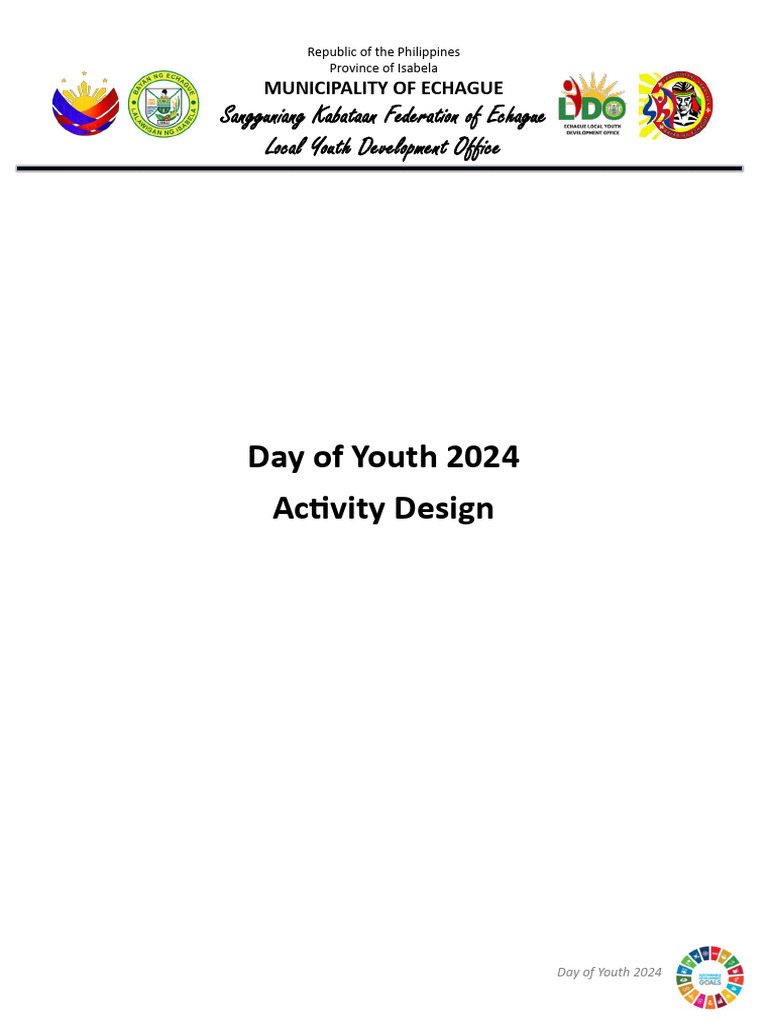 Activity Design Day of Youth 2024 | PDF