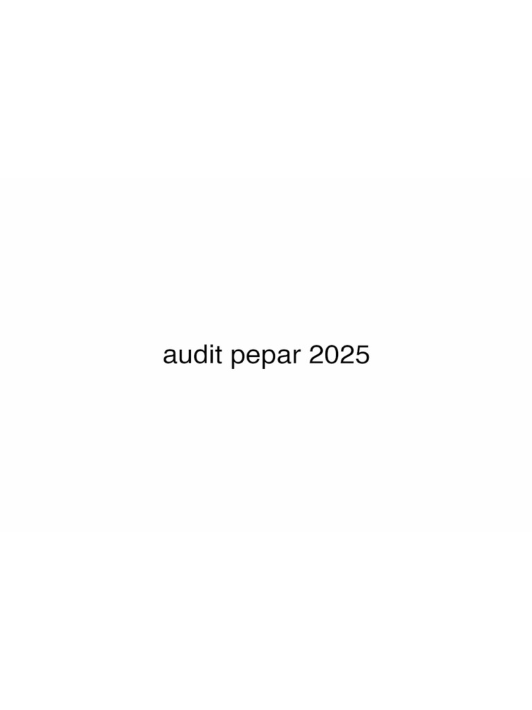 Audit Pepar | PDF