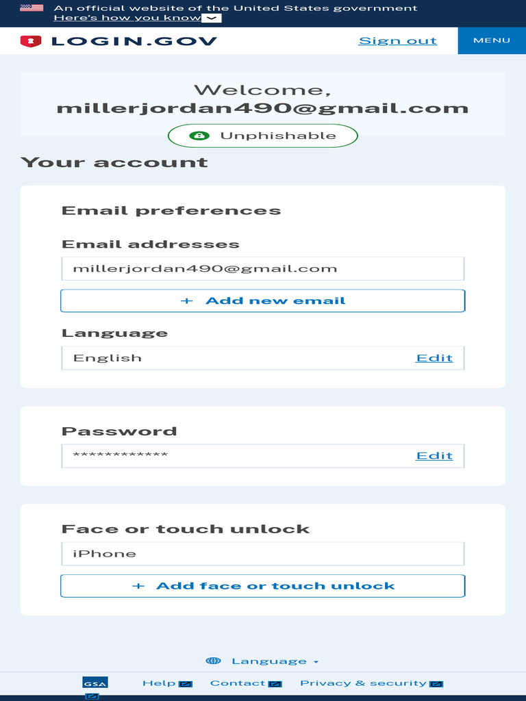 Secure Login for US Government Services | PDF