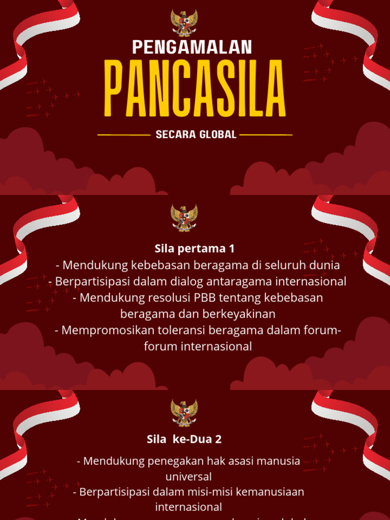 Merah Kuning Putih Modern Selamat Memperingati Hari Lahir Pancasila ...