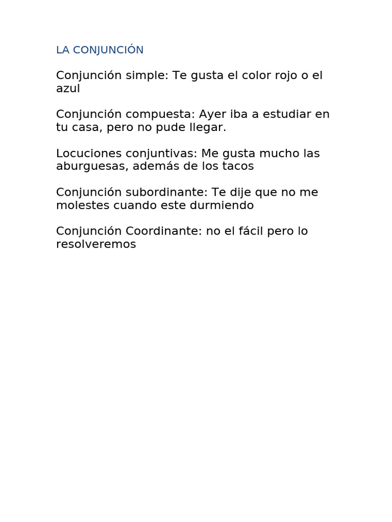 La Conjunción | PDF